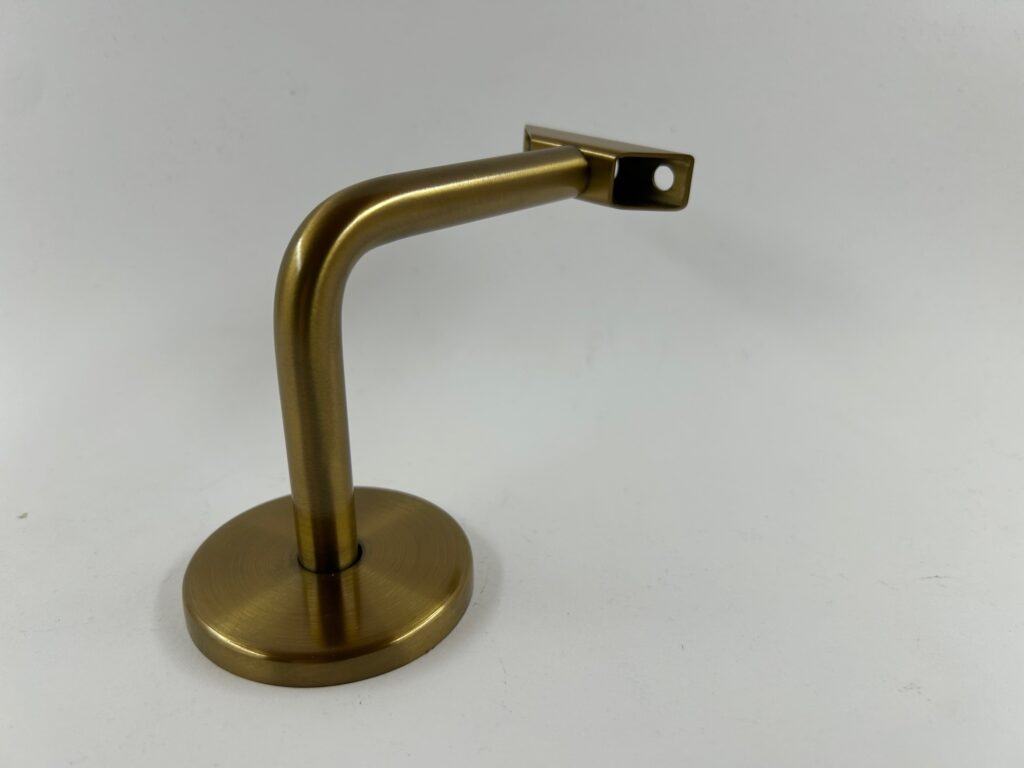 Handrail Bracket | Albion Hollow Satin Brass | LED Handrails