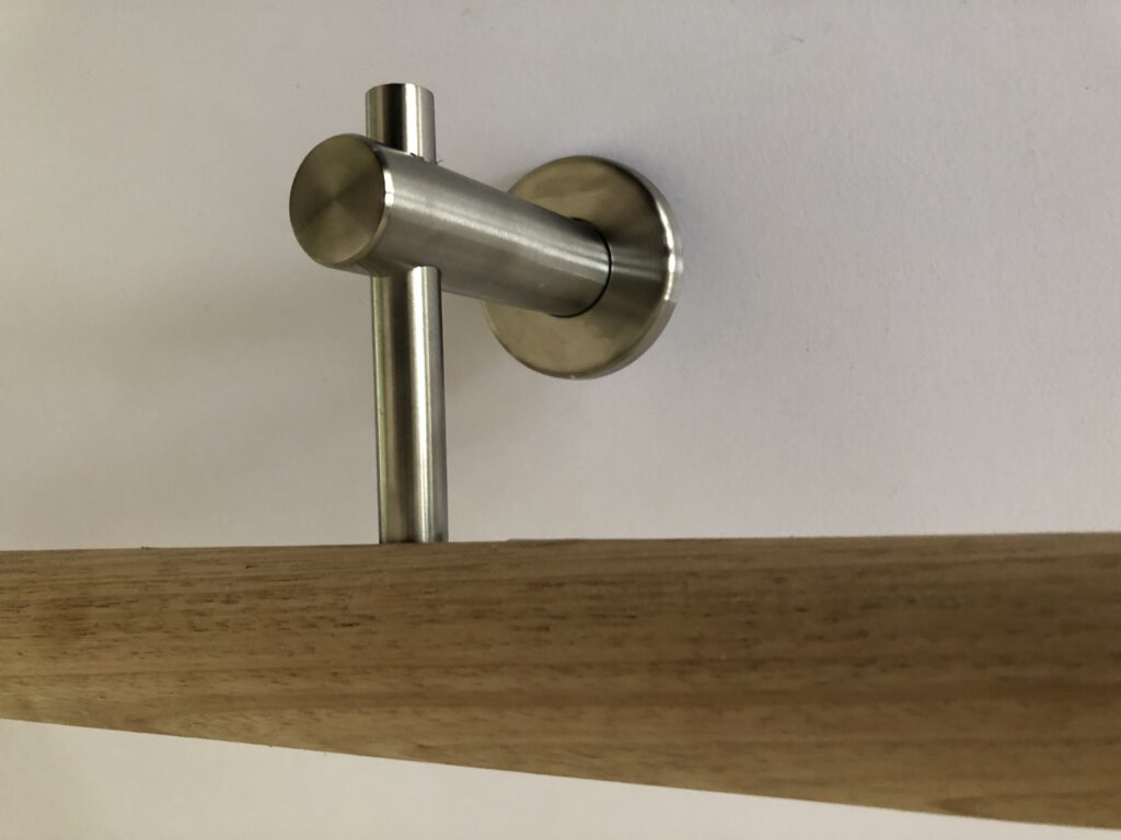 LED Timber Stair Handrail Lighting 43mm American Oak THAO43