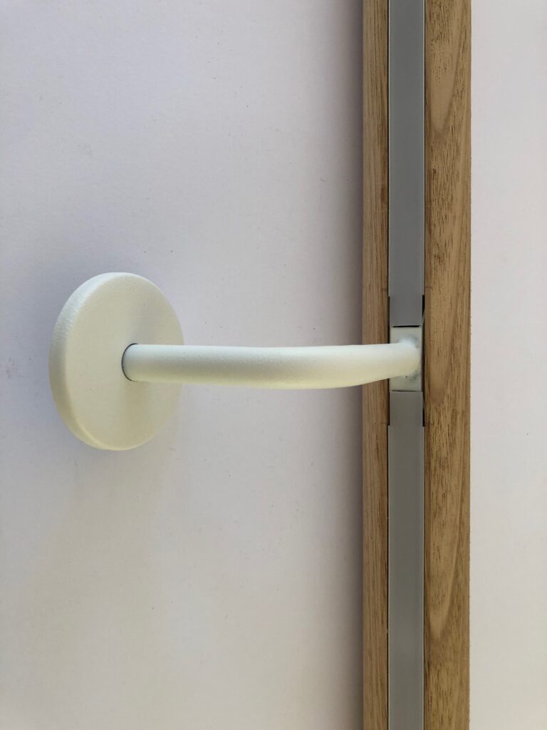 Matt White Handrail Bracket | Albion Hollow Stainless Steel
