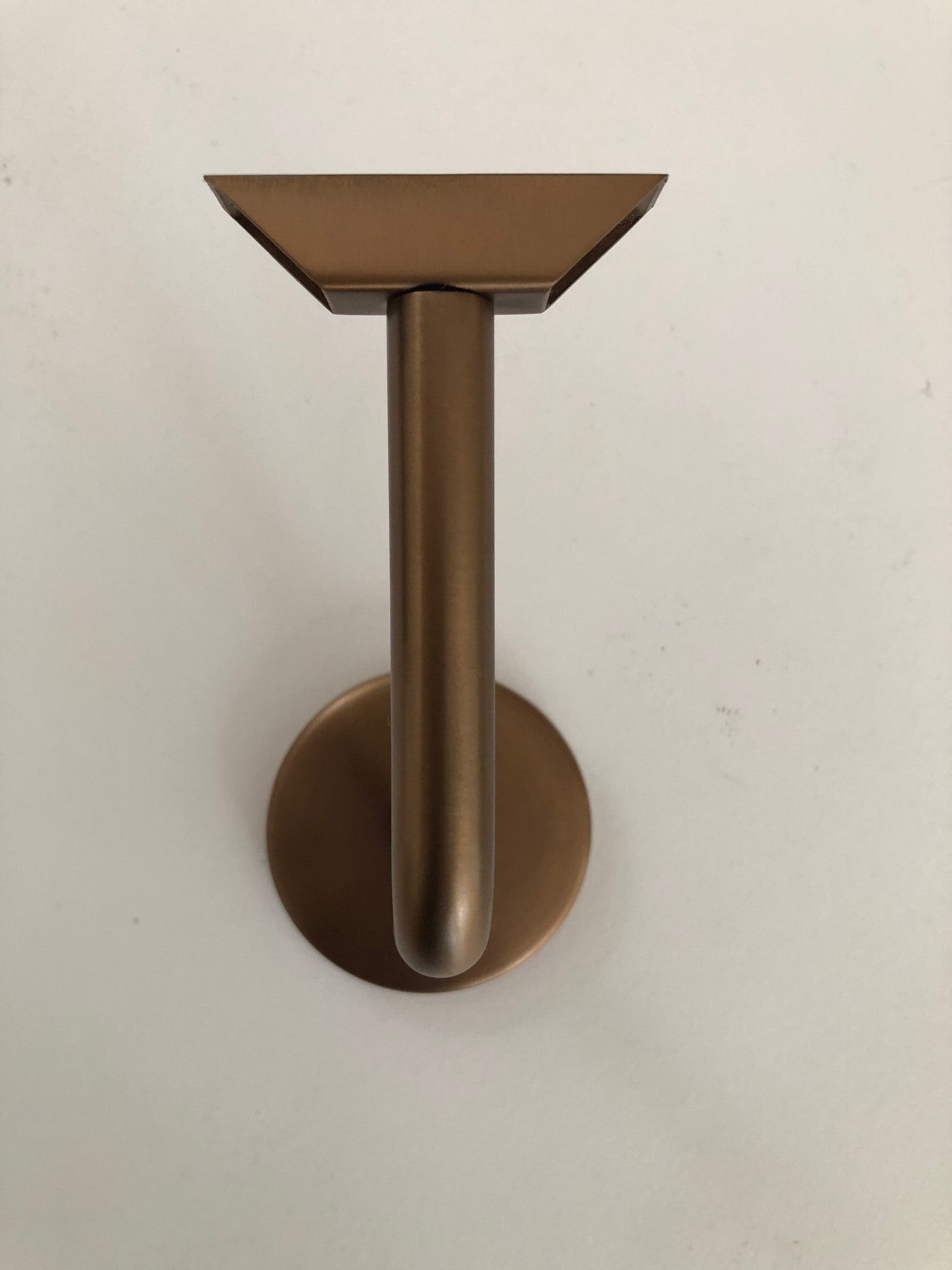 Stair LED Handrail Albion Solid Satin Bronze Brackets