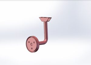 Stair LED Handrail Brackets Albion Hollow Satin Bronze