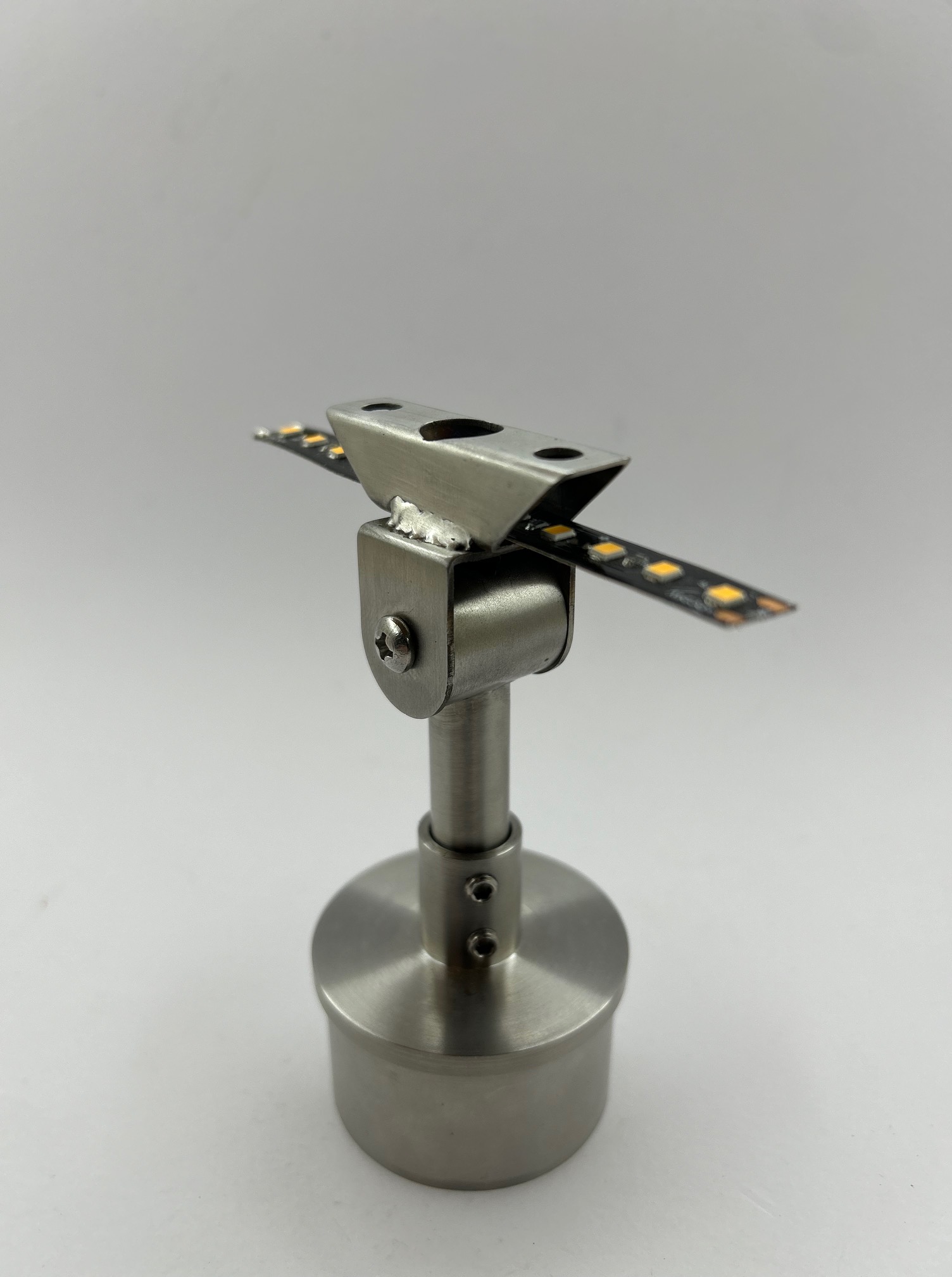 Adjustable LED Post Top Stem 316 Stainless Steel Handrail Mount ...