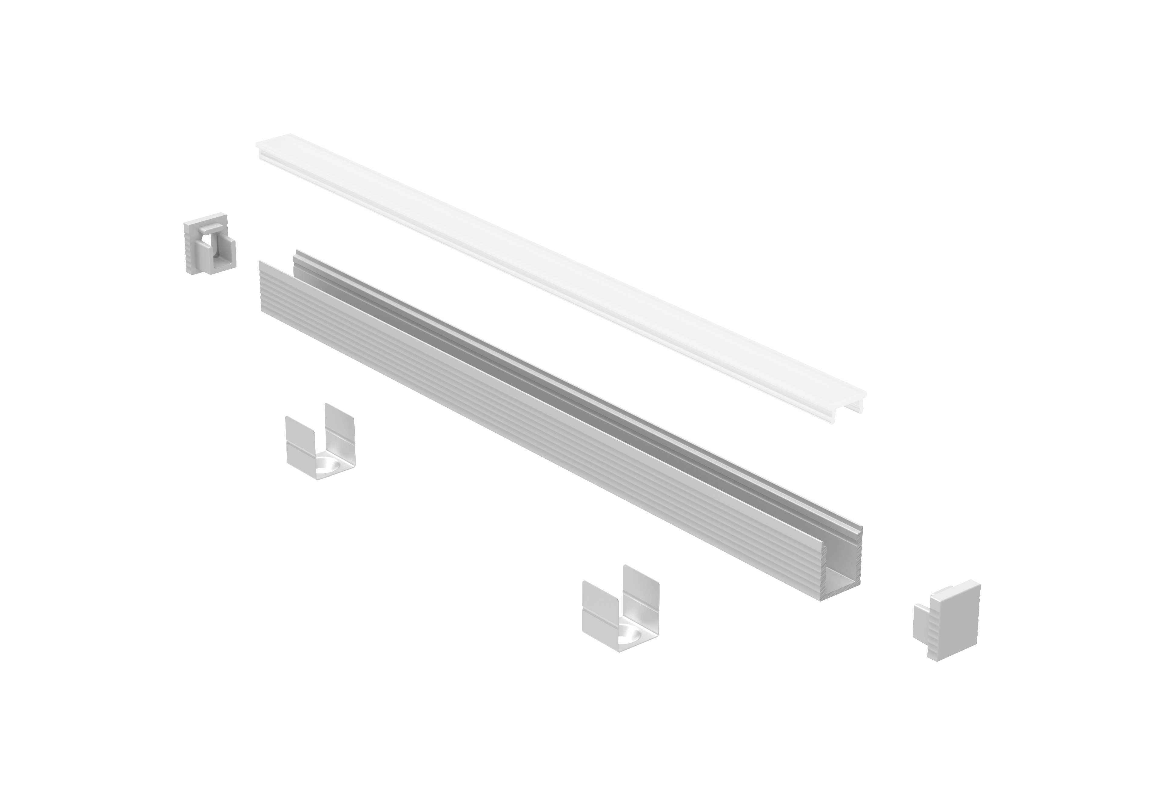 Aluminium LED Profile 8x9mm Surface Mount | XD0809